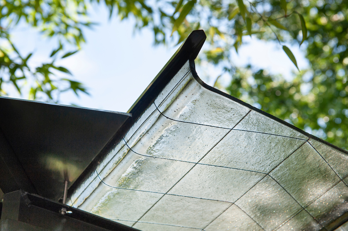 Chevron Wired Panels: Lychgate Roof - Bullseye Studio