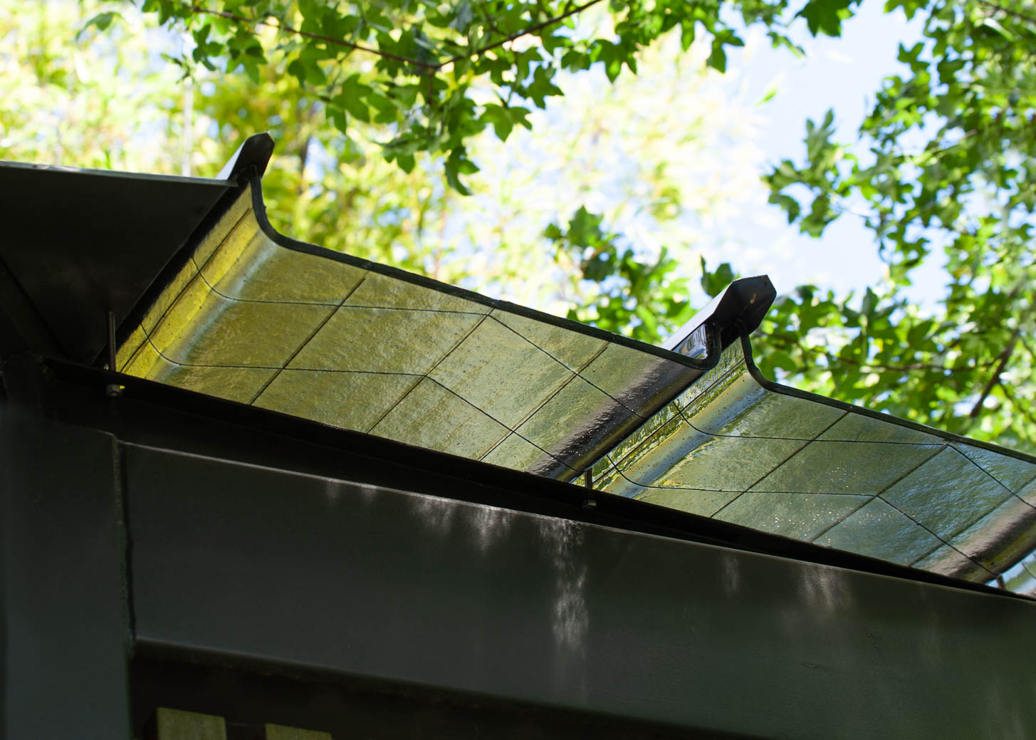 Chevron Wired Panels: Lychgate Roof - Bullseye Studio