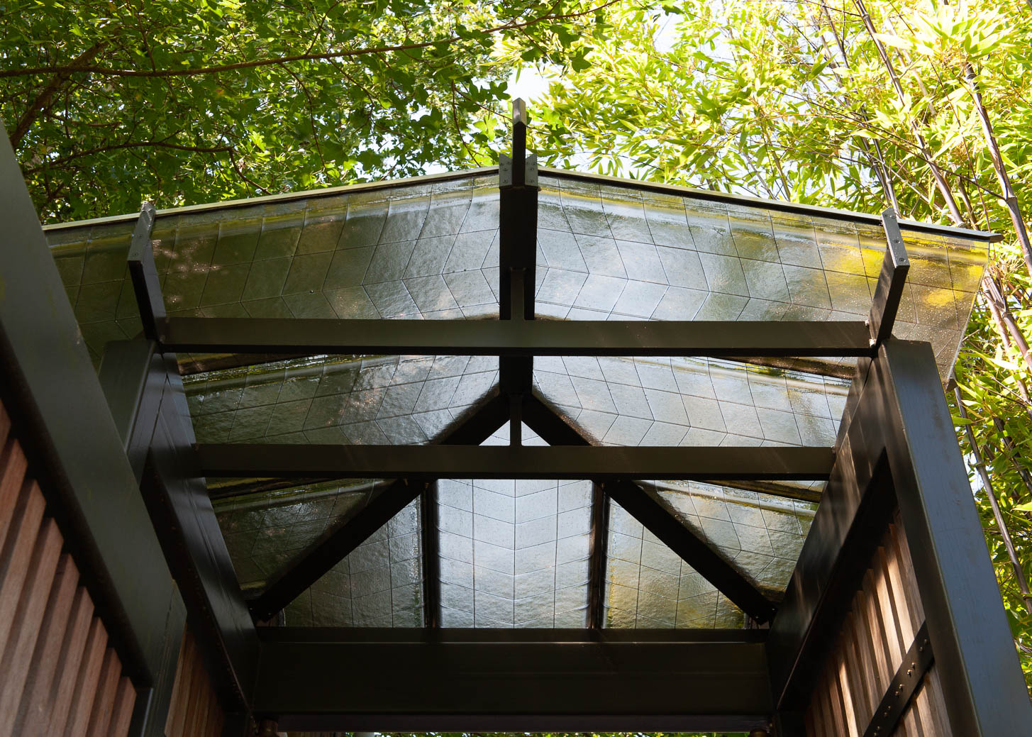 Chevron Wired Panels: Lychgate Roof - Bullseye Studio